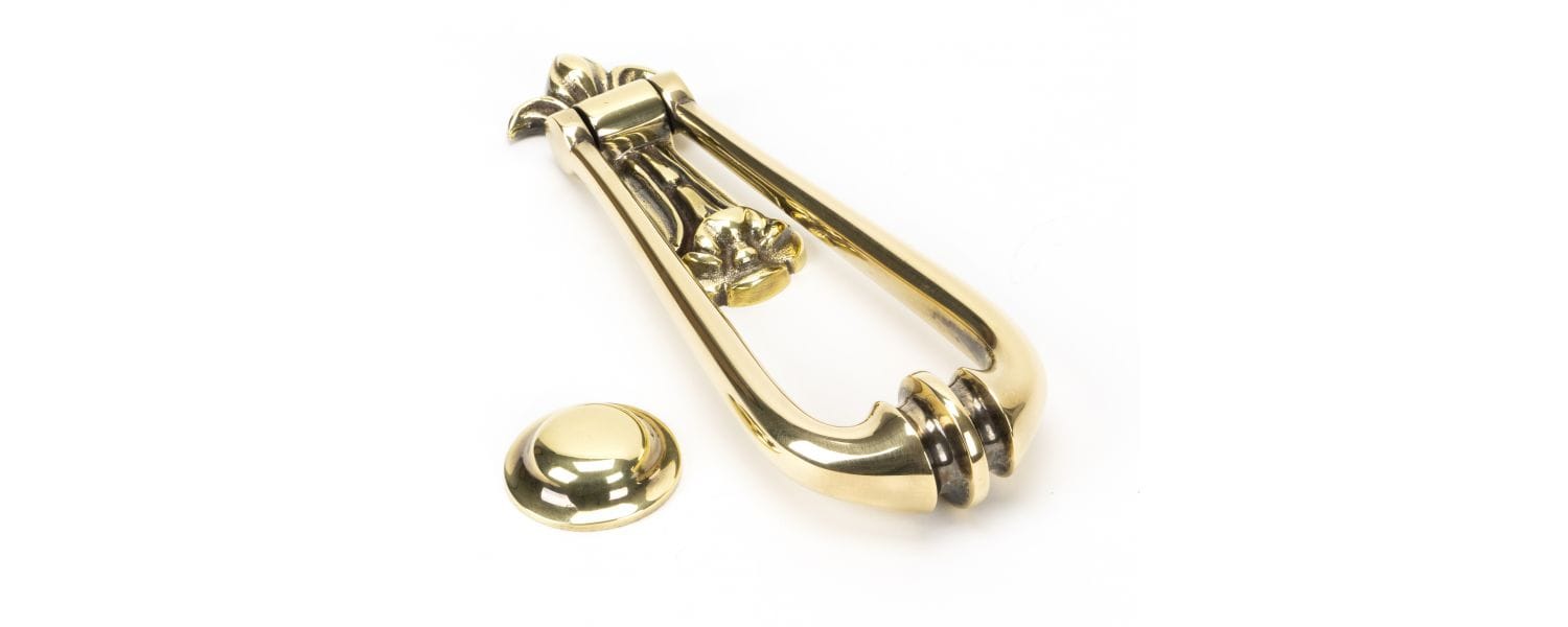 Aged Brass Loop Door Knocker