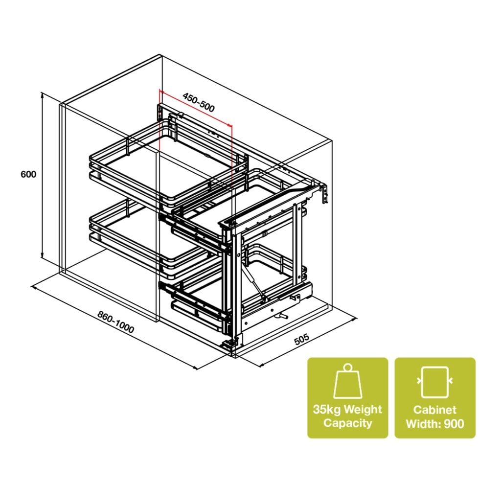 SELECT Secret Corner Unit, Chrome | Quest